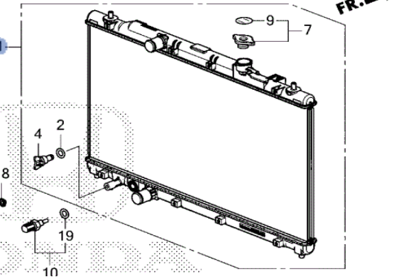 19010-6CT-A01 - Radiator ( Denso) (radiator) | Genuine Honda Parts