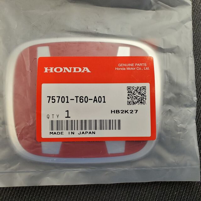 75701-T60-A01 - 2023-2024 Honda Civic - Emblem | Genuine Honda Parts
