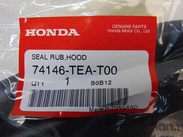 74146-TEA-T00 - Rubber, Hood Seal - 2017-2020 Honda Civic | Genuine ...