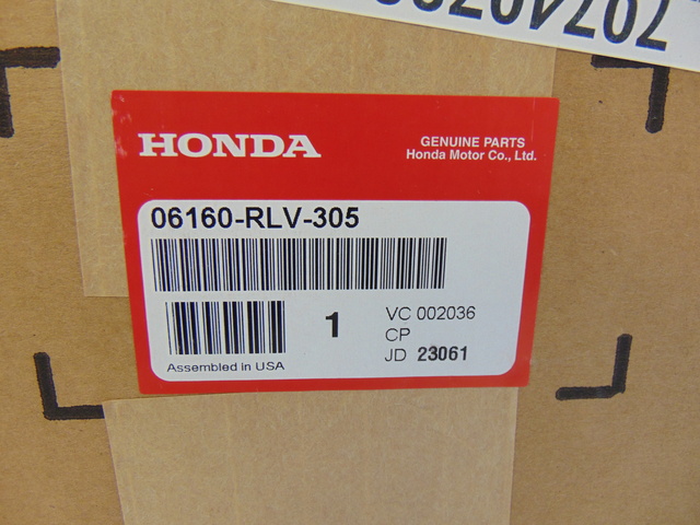 06160-RLV-305 - Fuel Injector Kit VIN REQUIRED to order | Honda Parts Guys