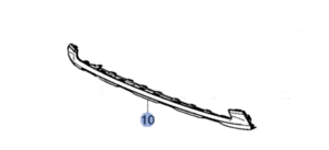 71115-T90-A10 - 2023-2025 Honda Pilot - Air Deflector | Genuine Honda Parts