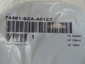74481-SZA-A01ZZ - Lid Fuel Filler - 2009-2015 Honda Pilot | Honda Parts ...