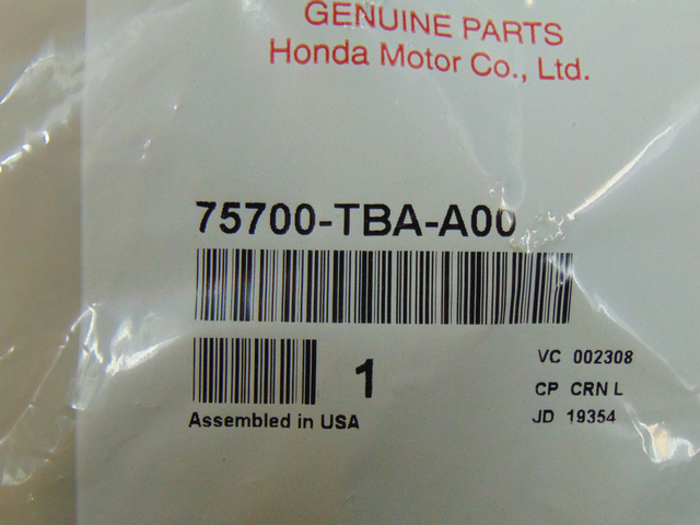 75700-TBA-A00 - Emblem (H) - 2016-2020 Honda Civic | Honda Parts Guys