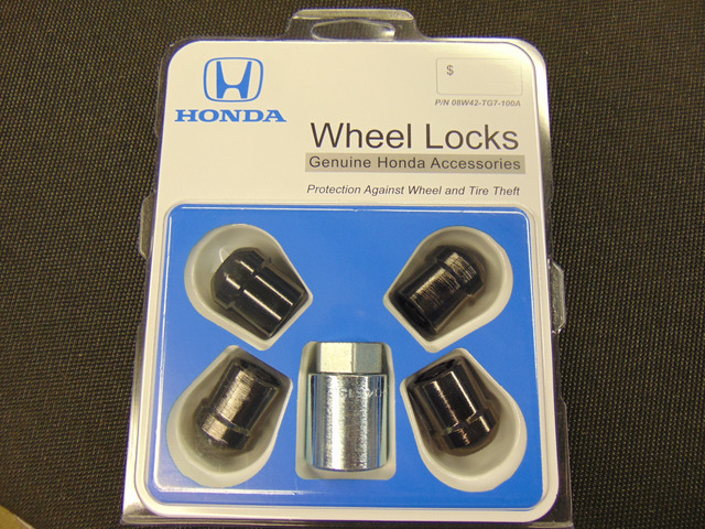 2019-2025 Honda Wheel Locks Set Black Pilot Passport Ridgeline Civic ...