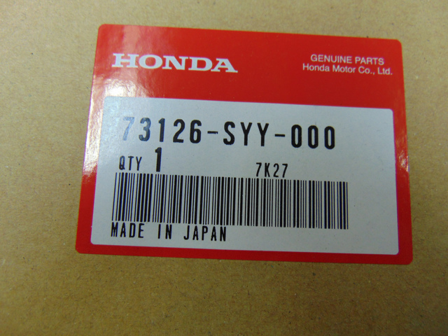 73126-SYY-000 - Rubber B Front Windshield Dam - 2011-2021 Honda ...