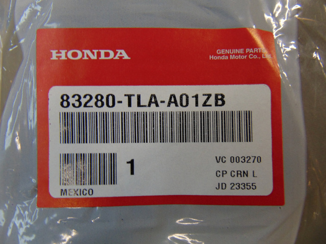 83280-TLA-A01ZB - Sun-Visor Assembly L *NH836L* (Mirror) (Wisteria ...