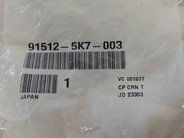91512-5K7-003 - 2011-2025 Honda - Air Inlet Duct Clip | Genuine Honda Parts