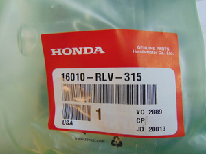 16010-RLV-315 - Fuel Injector Set 6 Injectors GENUINE HONDA - 2016-2020 ...