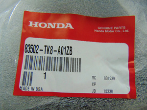 83502-TK8-A01ZB - 2011-2017 Honda Odyssey - Armrest Assembly R Front ...