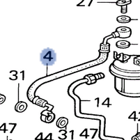 16722-P05-A01 - Hose, Fuel Feed - 1992-1994 Honda | Genuine Honda Parts