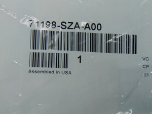 71198-SZA-A00 - Spacer L Front Bumper Side - 2009-2015 Honda Pilot ...