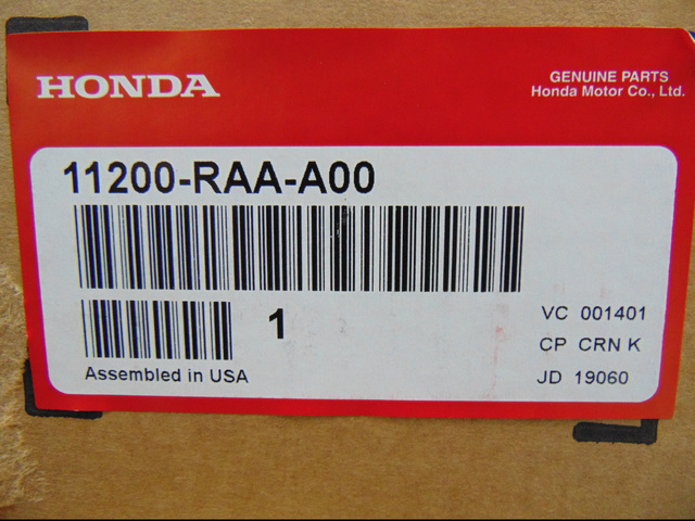 11200-RAA-A00 - Pan Oil - 2002-2011 Honda | Genuine Honda Parts
