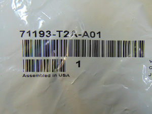 71193-T2A-A01 - 2013-2017 Honda Accord - Spacer R Front Bumper ...