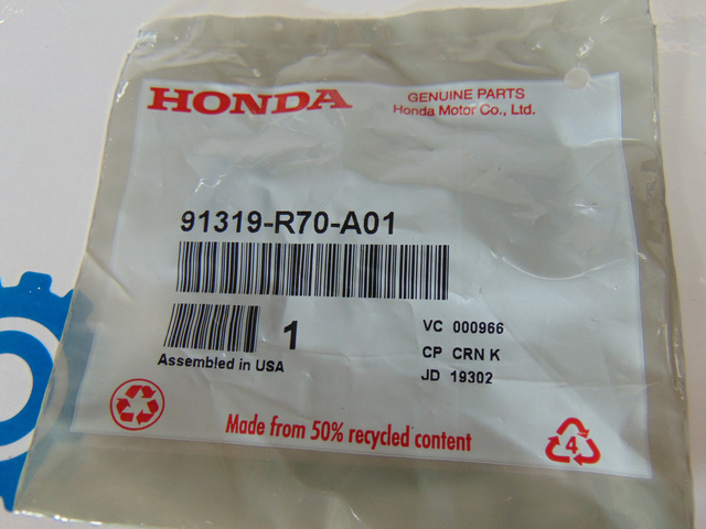 91319-R70-A01 - O-Ring (10.2X1.9) - 2008-2021 Honda | Genuine Honda Parts