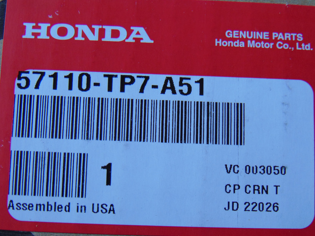 04571-TP7-A51 - 2010-2012 Honda - Modulator Valve | Genuine Honda Parts
