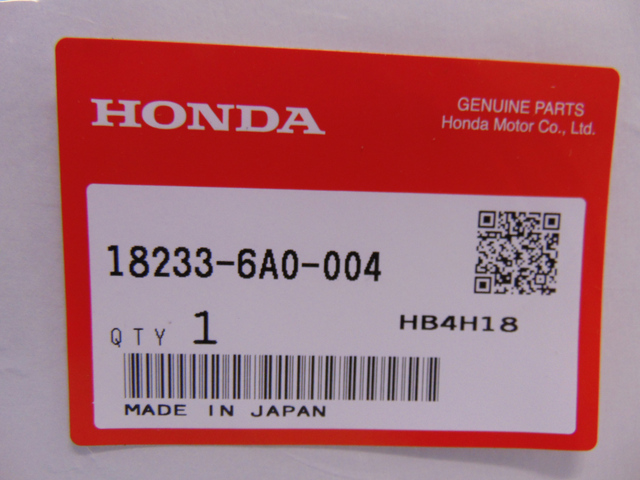 18233-6A0-004 - Gasket A Turbocharger - 2018-2020 Honda Accord ...