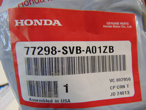77298-SVB-A01ZB - Boot, Change Lever *NH1L* (Black) - 2006-2009 Honda ...