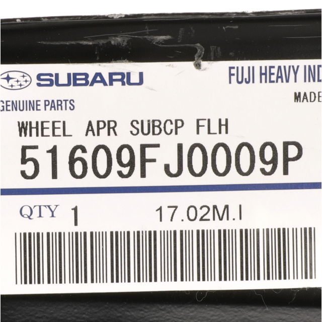 51609FJ0009P - OEM NEW 08-2017 Subaru Impreza XV Crosstrek Fender Apron ...