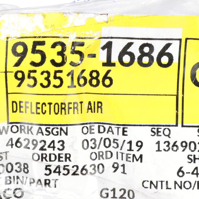 2012-2020 Chevrolet Sonic Front Bumper Fascia Lower Deflector 95351686 ...