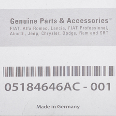 5184646AC - OEM NEW Mopar 11-12 Jeep Grand Cherokee Dodge Durango ...