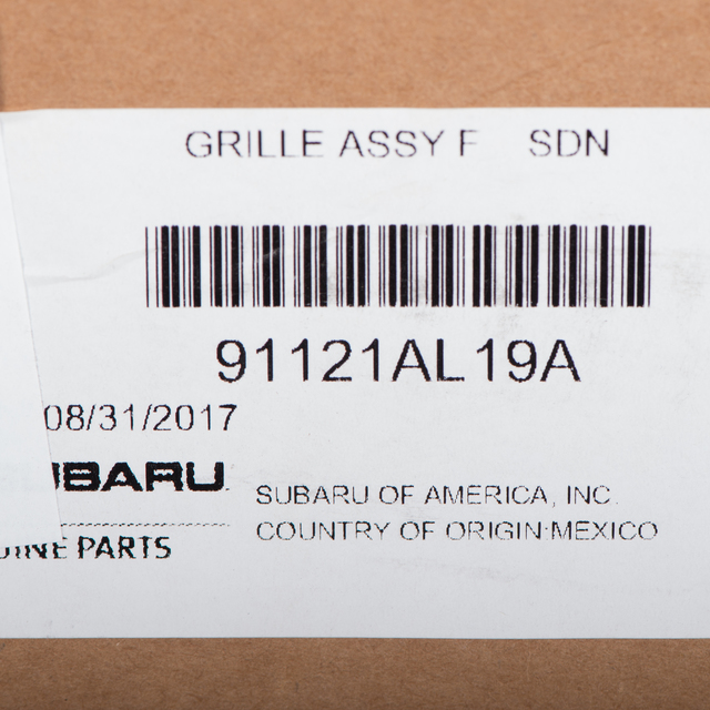 91121AL19A - OEM NEW 18-19 Subaru Legacy Gray Insert Chrome Front ...