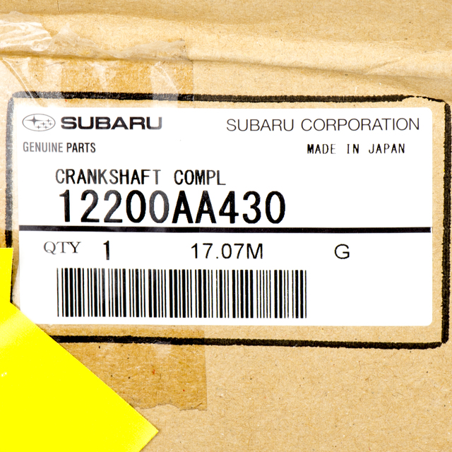 OEM NEW 2006-2014 Subaru OEM Forged Salt Bath Nitrated Crankshaft ...