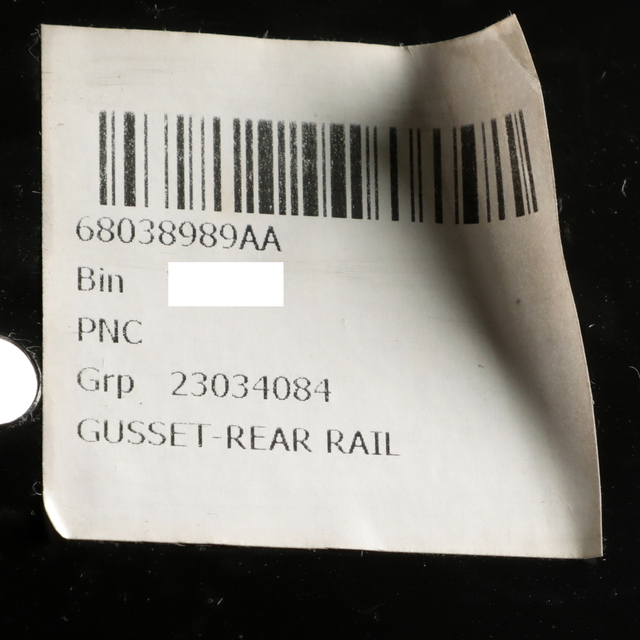 2011-2021 Mopar Rear Rail Gusset, Left 68038989AA | QuirkParts