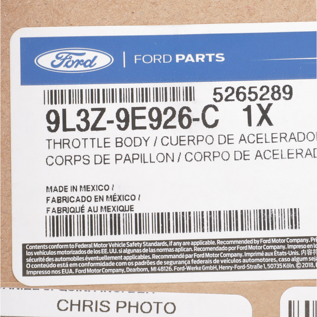 2007-2010 Ford Throttle Body 9L3Z-9E926-C | Ford OEM Parts Outlet