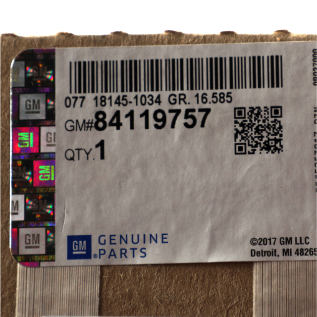 2014-2020 GM Sunroof Panel Side Opening Closeout Cover 84119757 ...