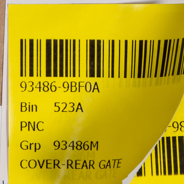2013-2021 Nissan Frontier Tail Gate Cover 93486-9BF0A | QuirkParts