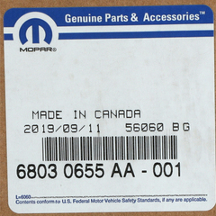 2008-2020 Mopar Front Door Window Regulator, Left 68030655AA | QuirkParts