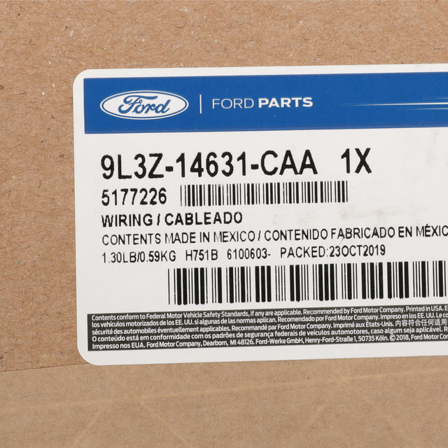 OEM NEW Ford Wire Assembly - Jumper 9L3Z-14631-CAA 9L3Z-14631-CAA ...