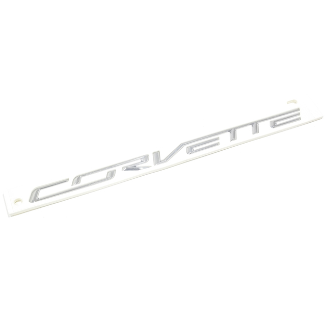 2014-2019 Chevrolet Corvette Bright Chrome Deck Lid Corvette Name Plate ...