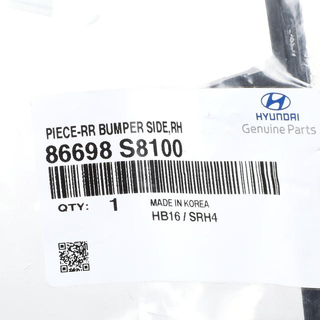 Hyundai - 86698-S8100 - Piece Rear Bumper Side Right-hand - OEM Hyundai ...