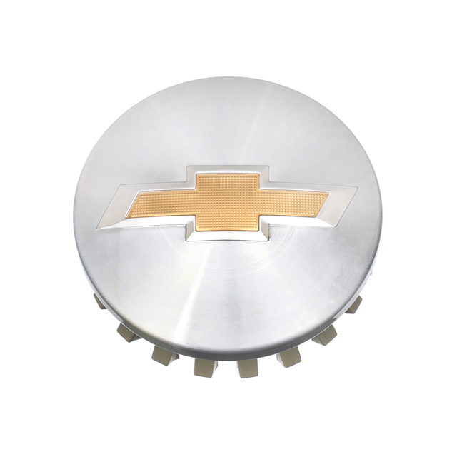 2015-2025 Chevrolet Wheel Center Caps, Brushed Aluminum, Bowtie Logo ...