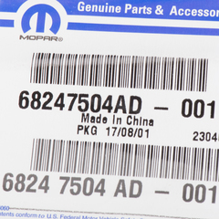 2015-2019 Ram Front Door Molding, Right 68247504AD | QuirkParts