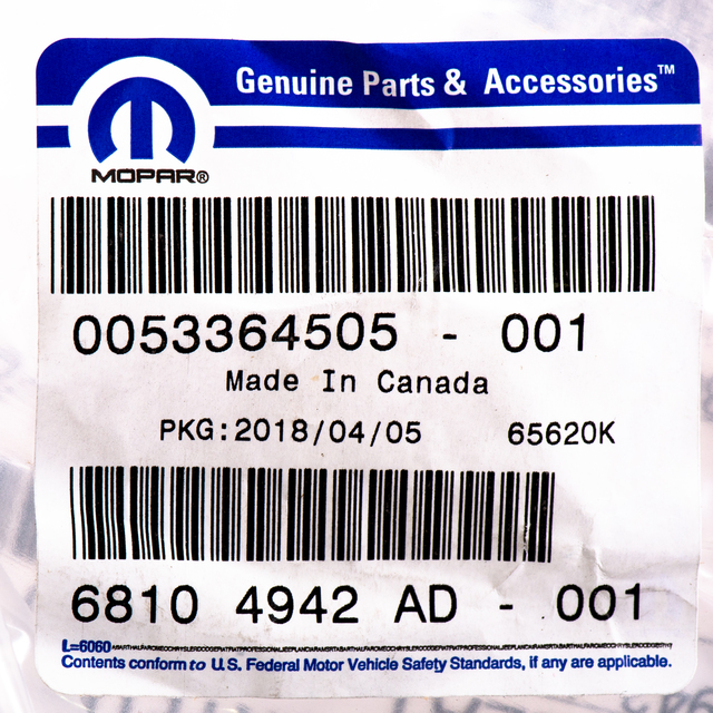 2013-2020 Ram Front Bumper Reinforcement 68104942AD | QuirkParts