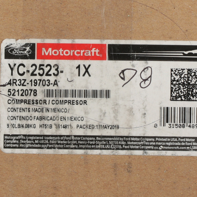 1989-2011 Ford A/C Compressor 4R3Z-19703-A | QuirkParts