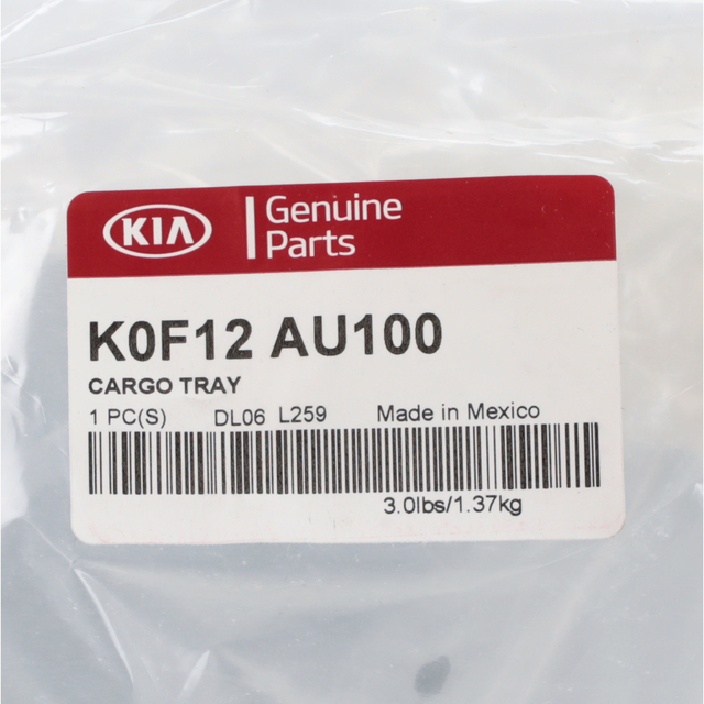 2020-2021 Kia Soul Cargo Tray (Low Load Floor) K0F12-AU100 | QuirkParts