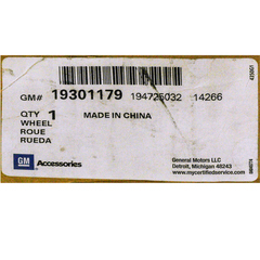 2013-2020 GM 18 Wheel, Chrome, 5 Split-Spoke 19301179 | QuirkParts