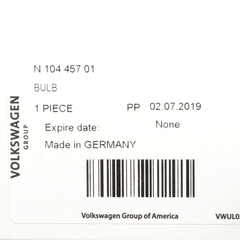 N-104-457-01 - VW Volkswagen SINGLE XENON Headlight Bulb GENUINE OEM ...