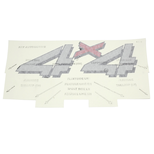 1999-2007 GM OEM NEW 1999-07 GM Checvrolet GMC Decal Cab And Load ...