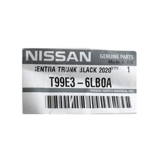 2020-2022 Nissan Sentra OEM NEW 2020 Nissan Sentra Black Carpeted Trunk ...