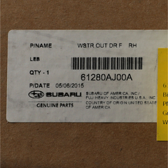 2010-2014 Subaru OEM NEW 2010-2014 Subaru Legacy Outback Door Window ...