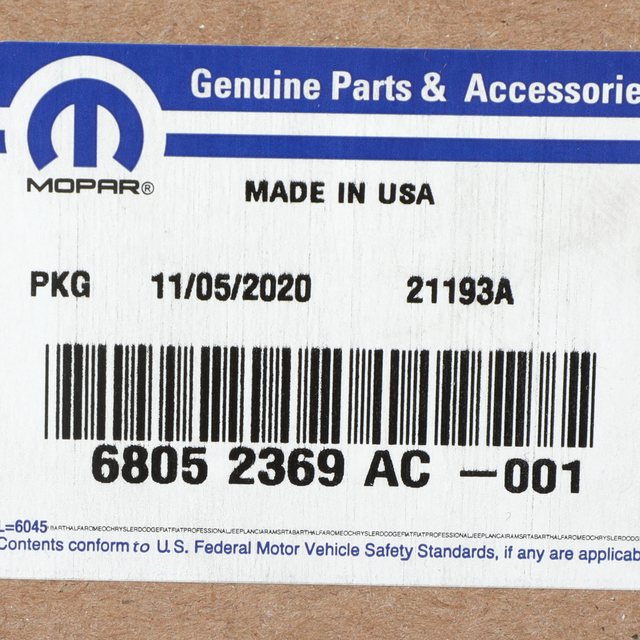 2011-2025 Mopar Disc Brake Pad Set 68052369AE | Mopar OEM Parts Outlet