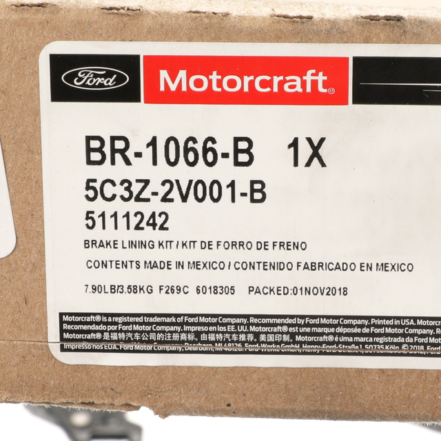 OEM NEW 2011-2016 Ford F450 F550 Super Duty Brake Lining Kit 5C3Z2V001B ...