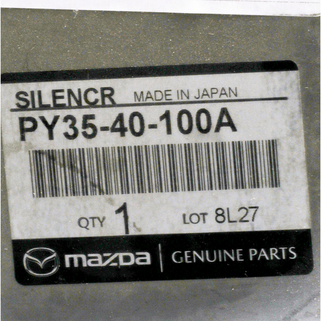 PY35-40-100B - Muffler & Pipe - 2014-2016 Mazda CX-5 | Mazda OEM Parts ...