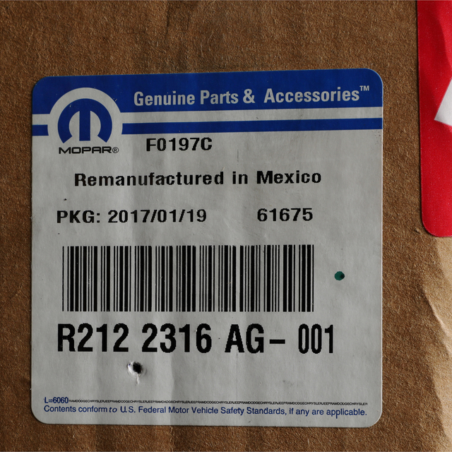 2009-2024 Mopar Power Steering Gear 68575536AA | QuirkParts