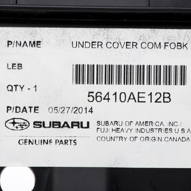 56410AE12B - Under Cover - 2001-2006 Subaru | Subaru OEM Parts Outlet