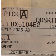 2007-2012 Mopar Pressure Diesel Tube Assembly, Front 52122026AD ...